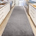 Custom Size Gray Runner Rug for Hallway Entryway Kitchen With Slip ...