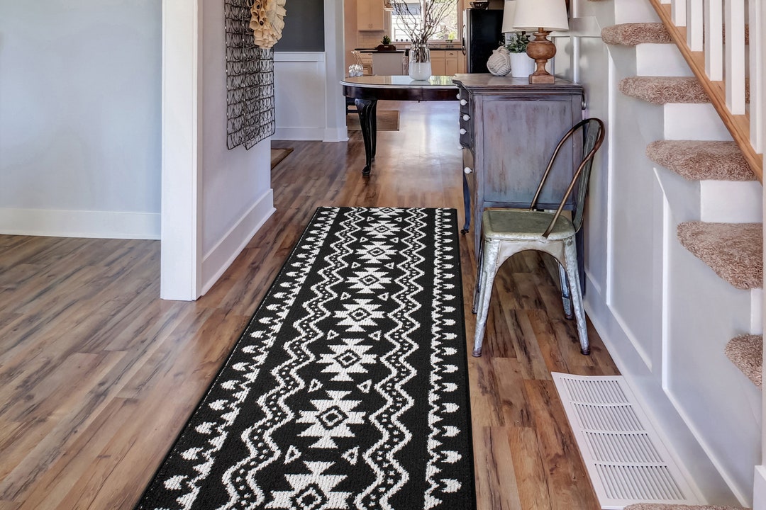 C U S T O M ∙ L E N G T H ∙ Non-skid Aztec Carpet Runner Rug ...