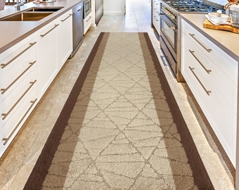 Non Skid Indoor Custom Size Hallway Runner Rug by the Foot | Etsy