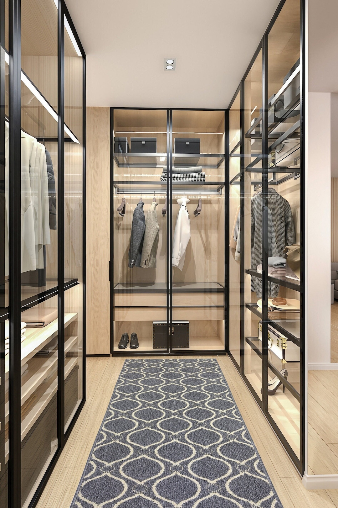 Moroccan Carpet Runner Rug With Non-slip Rubber Backing for Walk-in ...