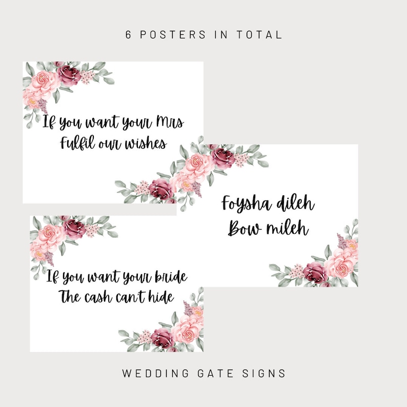 Wedding Gate Signs | Bengali Wedding | Wedding Entrance Sign | Bridal ...