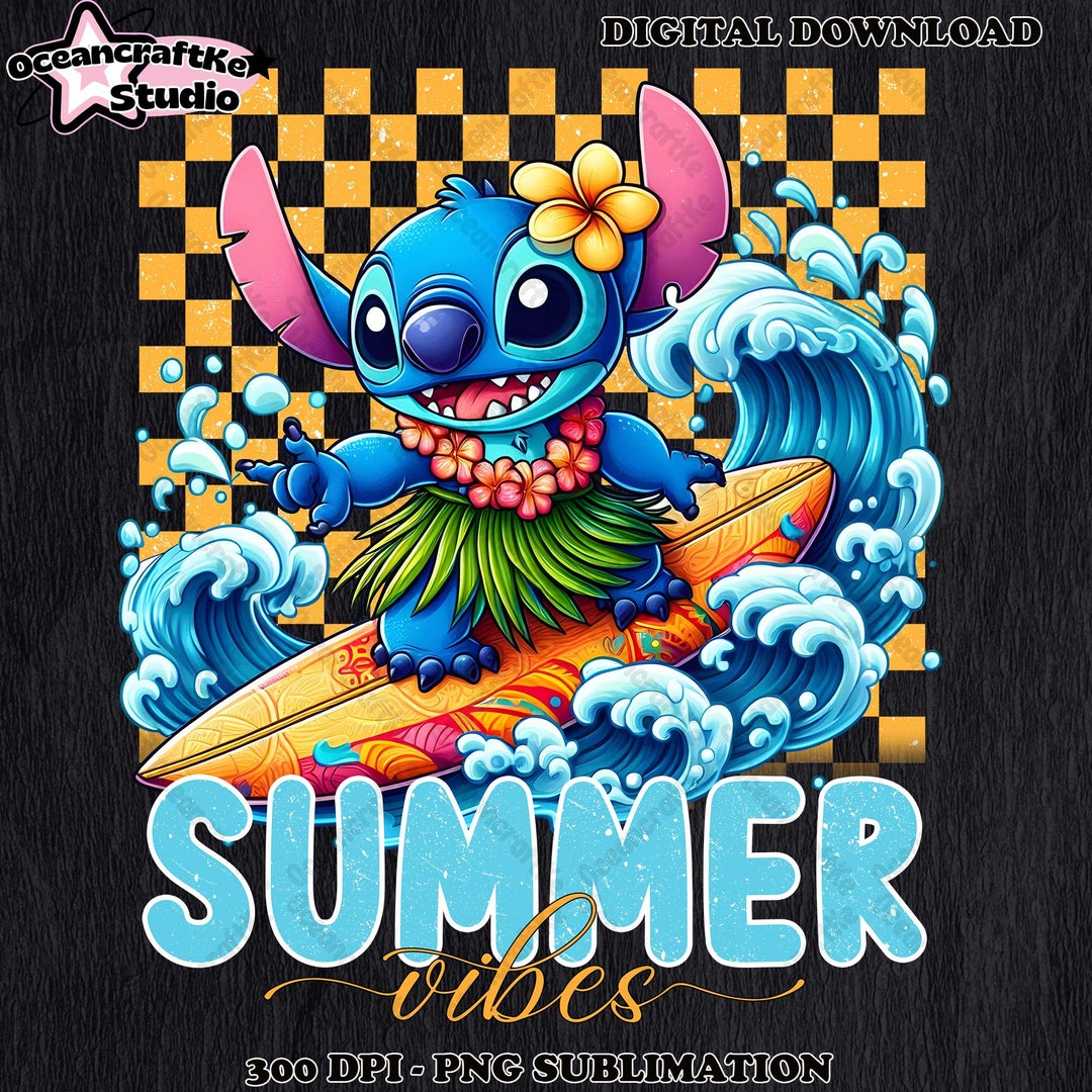 Cartoon Summer Vibes Png, Summer Blue Monster Png, Trendy Summer Blue ...