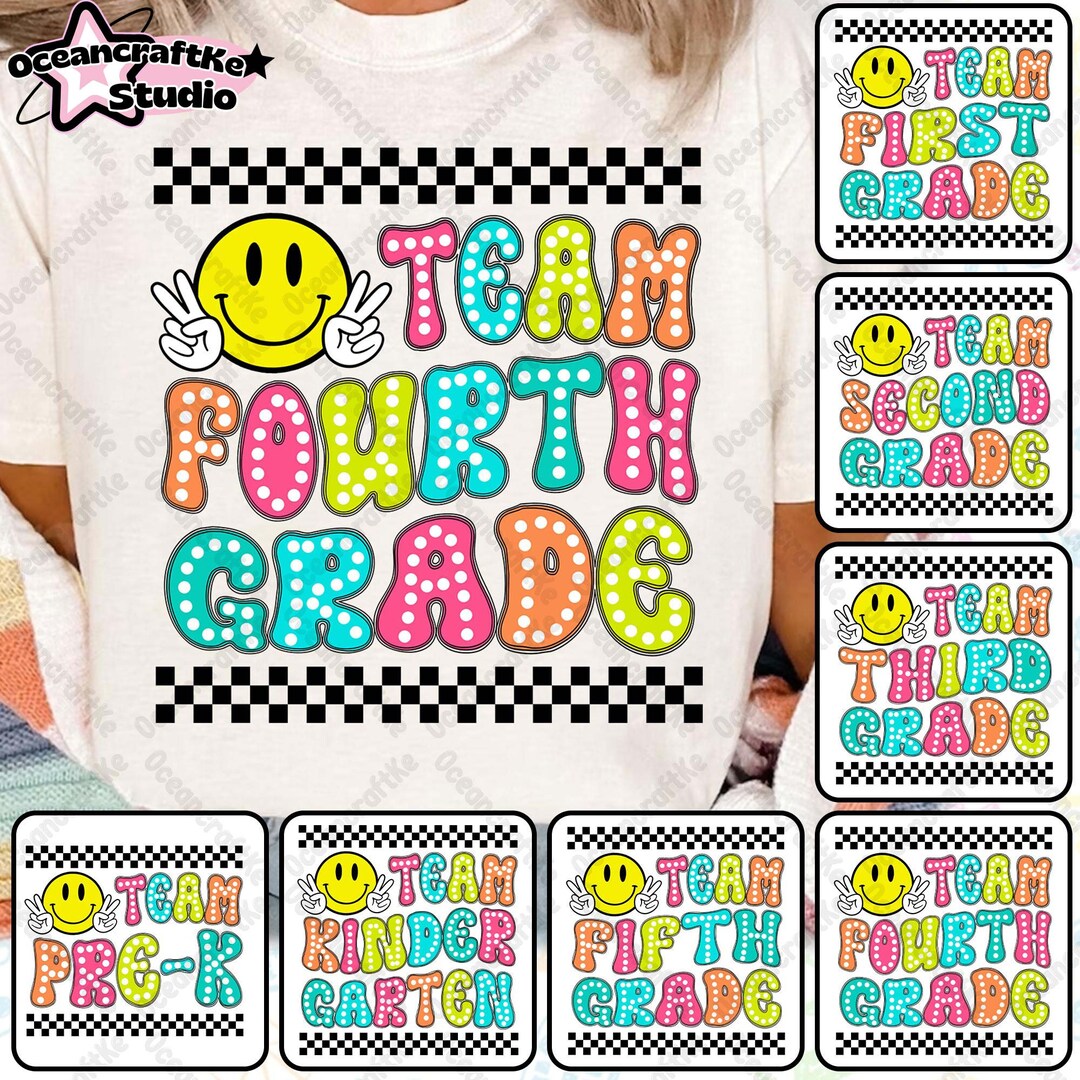 Back to School Grade Bundle Png, School Grade Png, Bright Dot Png, Team ...