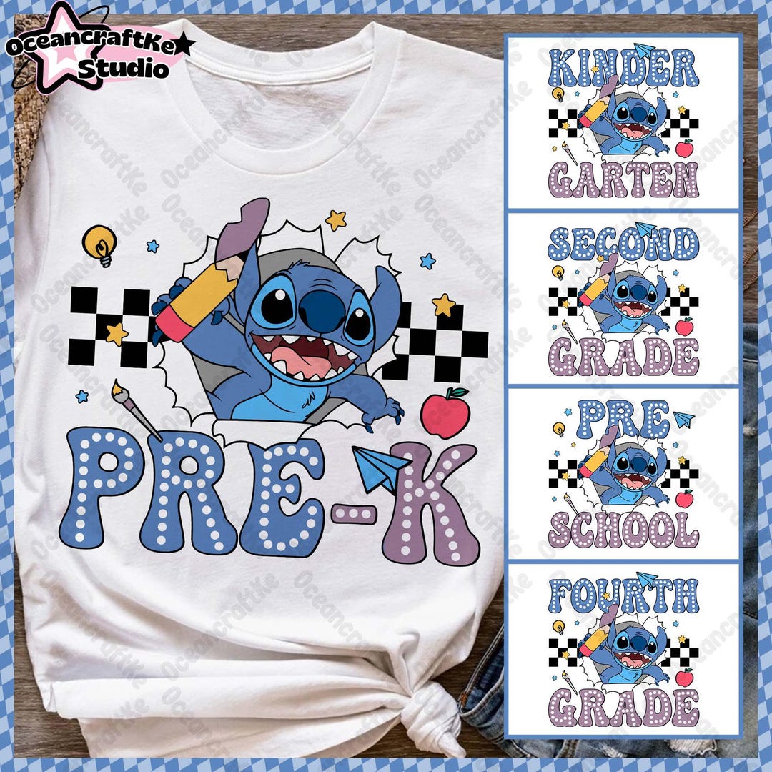 Retro School 1st/2nd/3rd Grade Png Bundle, School Grade Cartoon Png ...