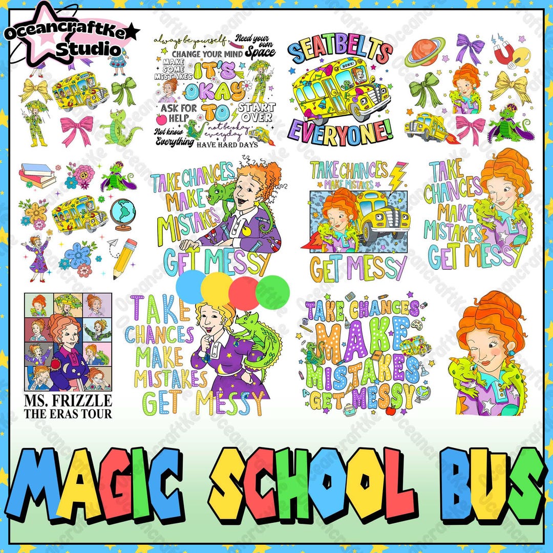 10 Take Chances Make Mistakes Get Messy Png Bundle, Magic Teacher Png ...