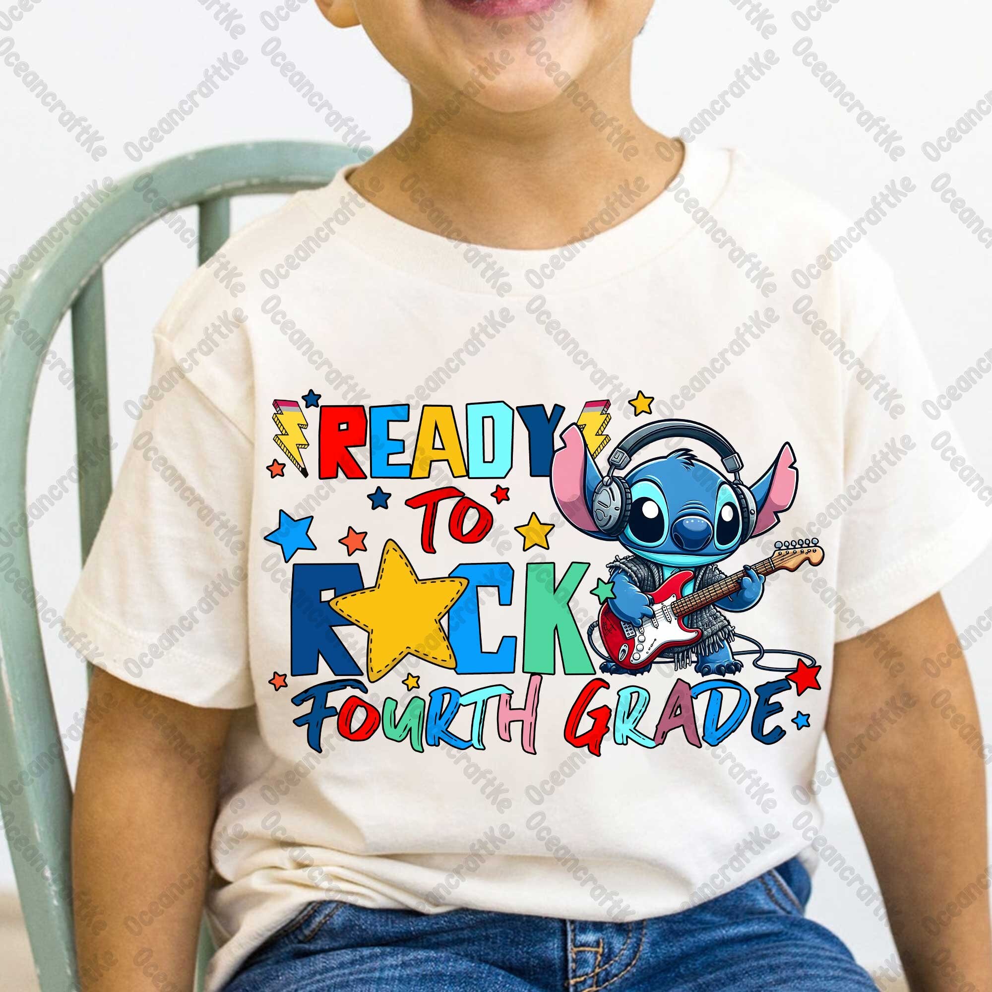 Ready to Rock Kindergarten Png, Funny Kids Shirt Png, First Day of ...