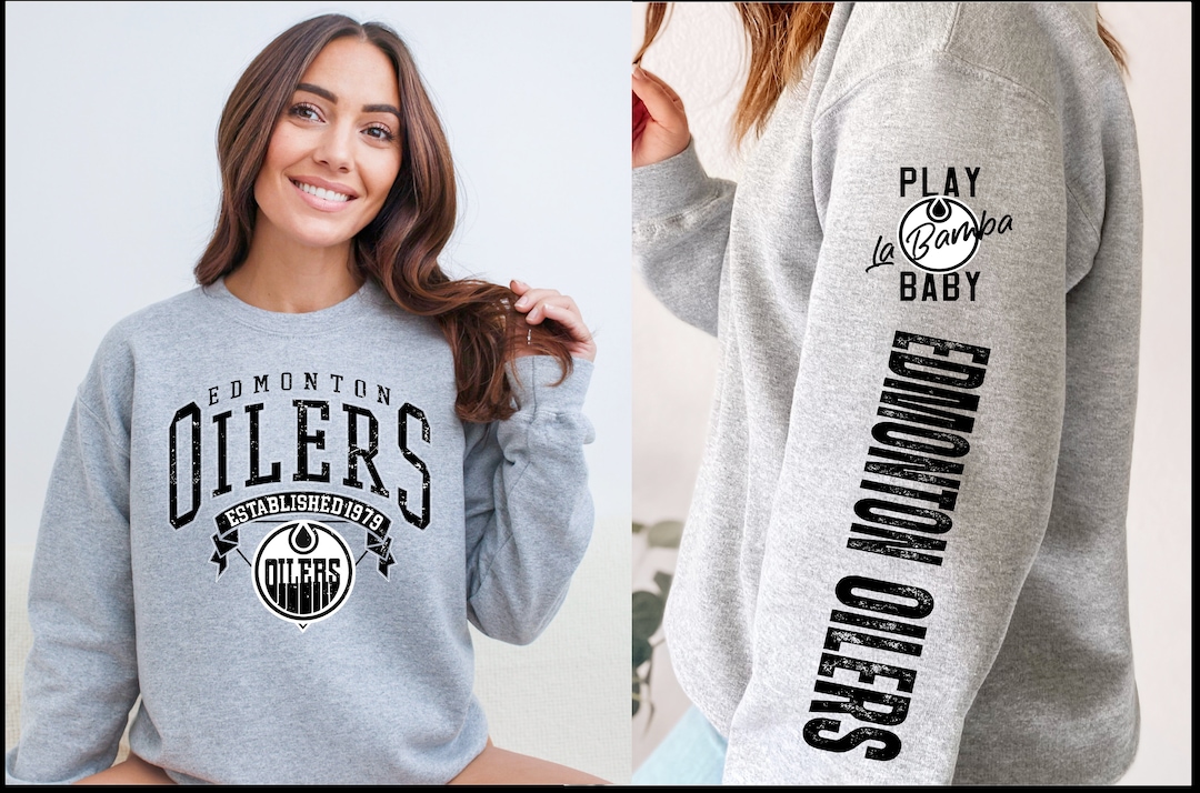Edmonton Oilers Sweatshirt, Playoff Hockey, Oilers Hoodie, Stanley Cup ...