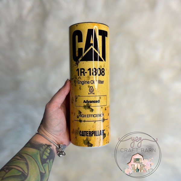Cat Oil Filter Tumbler - Etsy