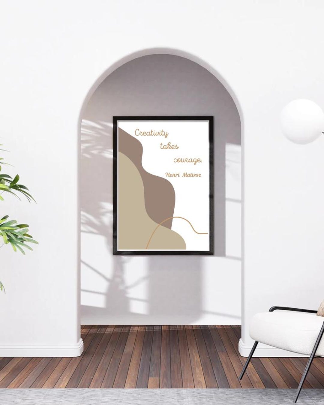 Minimal Abstract Wall Art With Fun Quote, Digital Download, a Quote ...