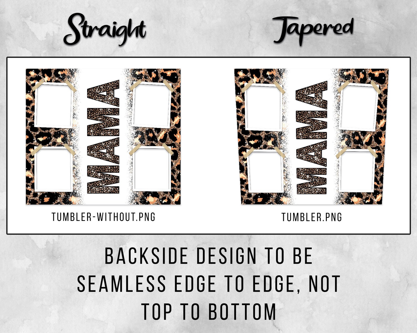 Mama Photo Frame 20oz Skinny Tapered & Straight Tumbler - Etsy