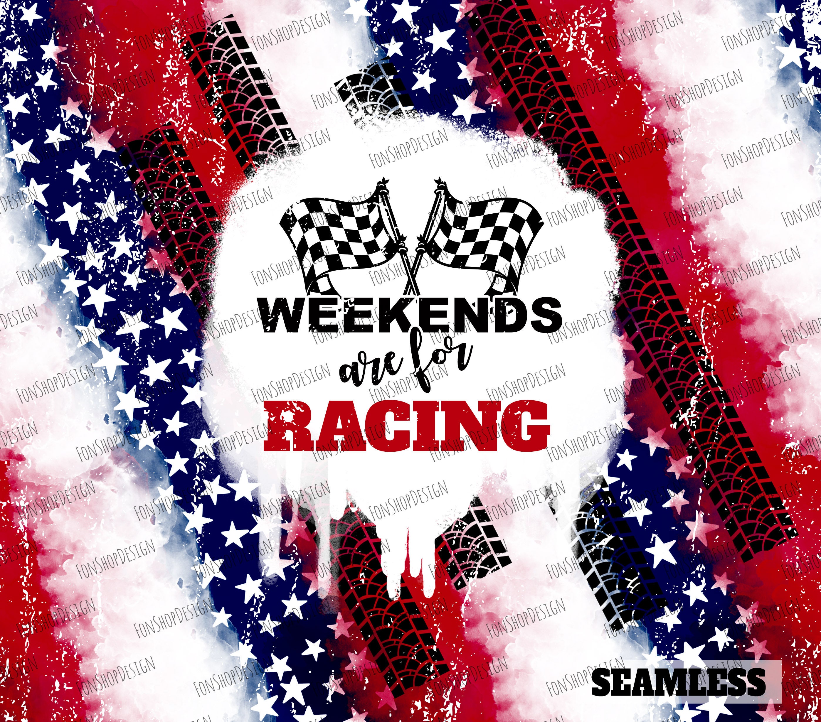 Weekends Are for Racing Seamless 20oz Skinny Tapered & | Etsy