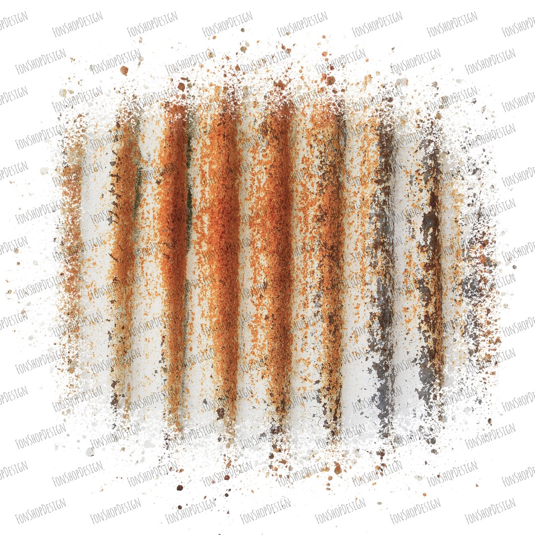 Rusty Galvanized Metal Sublimation Png, Distressed Shabby Rustic ...