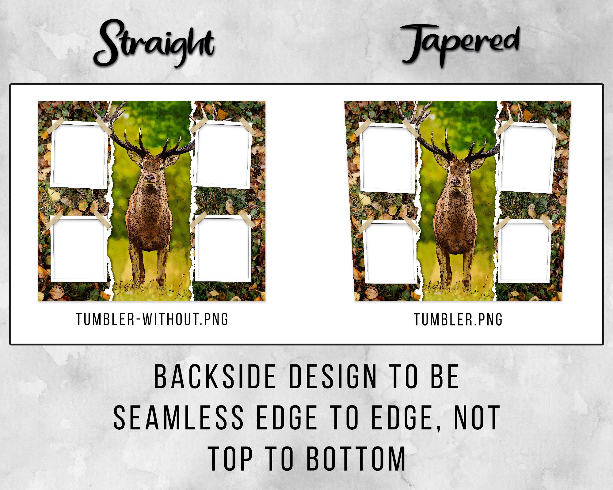 Deer Hunting Camo Hunt Photo Frame 20oz Skinny Tapered & - Etsy