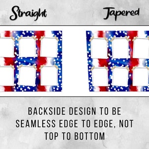 American Flag 4th of July Photo Frame 20oz Skinny Tapered & - Etsy