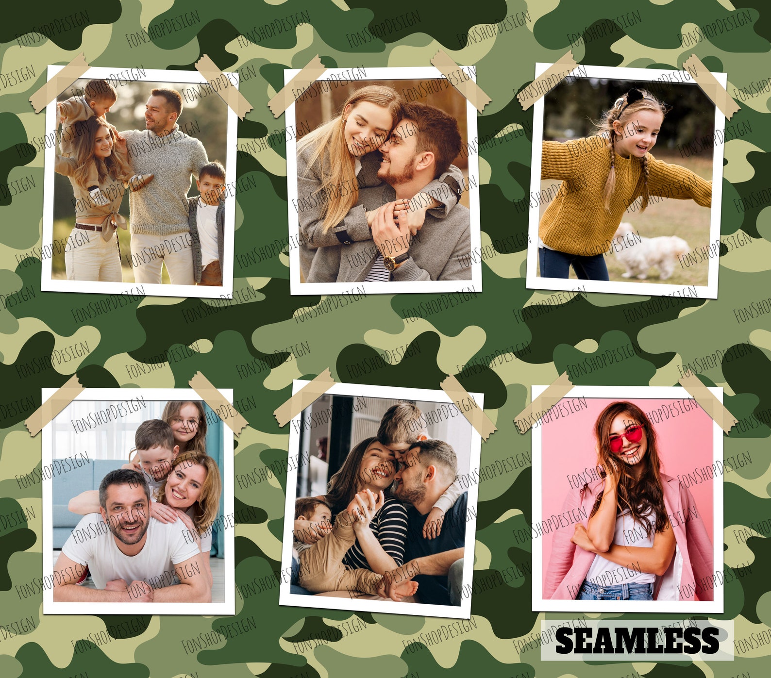 Soldier Military Camouflage Combo Photo Frame 20oz Skinny | Etsy