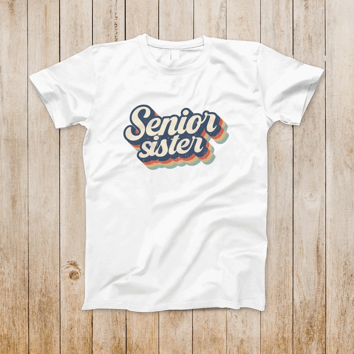 Retro Senior Sister Png Vintage Sublimation Retro - Etsy