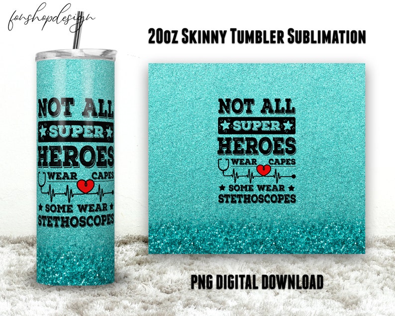 Nurse Super Power Cna Seamless 20oz Skinny Tapered & Straight - Etsy