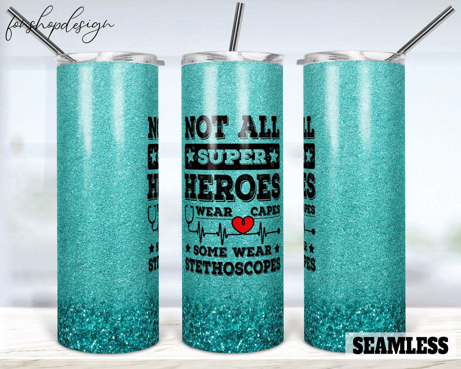 Nurse Super Power Cna Seamless 20oz Skinny Tapered & Straight - Etsy