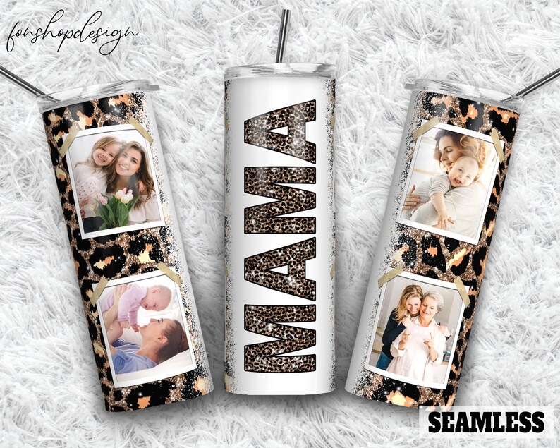 Mama Photo Frame 20oz Skinny Tapered & Straight Tumbler - Etsy