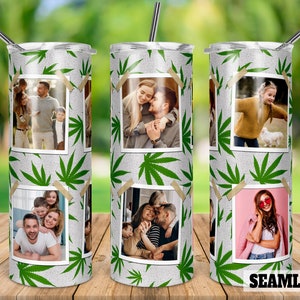 Marijuana Cannabis Photo Frame 20oz Skinny Tapered and | Etsy