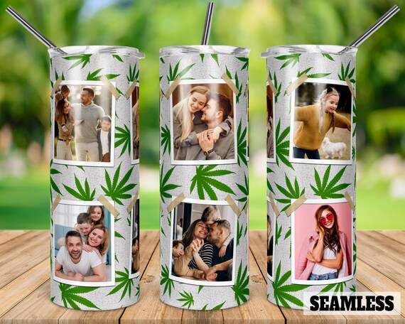 Marijuana Cannabis Photo Frame 20oz Skinny Tapered and | Etsy