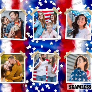 American Flag 4th of July Photo Frame 20oz Skinny Tapered & - Etsy