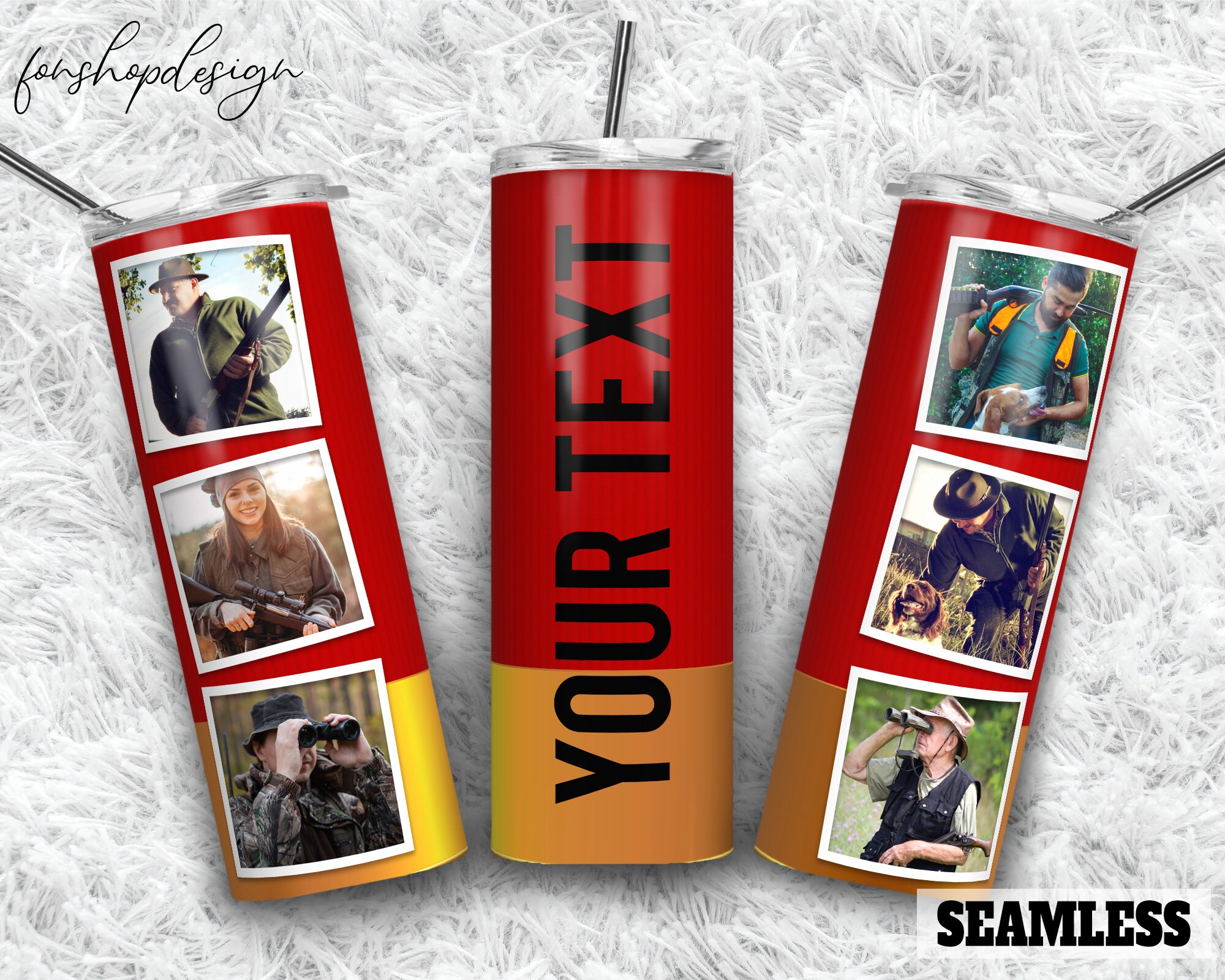 Shotgun Shell Tumbler Picture Photo Frame 20 Oz Tumbler - Etsy