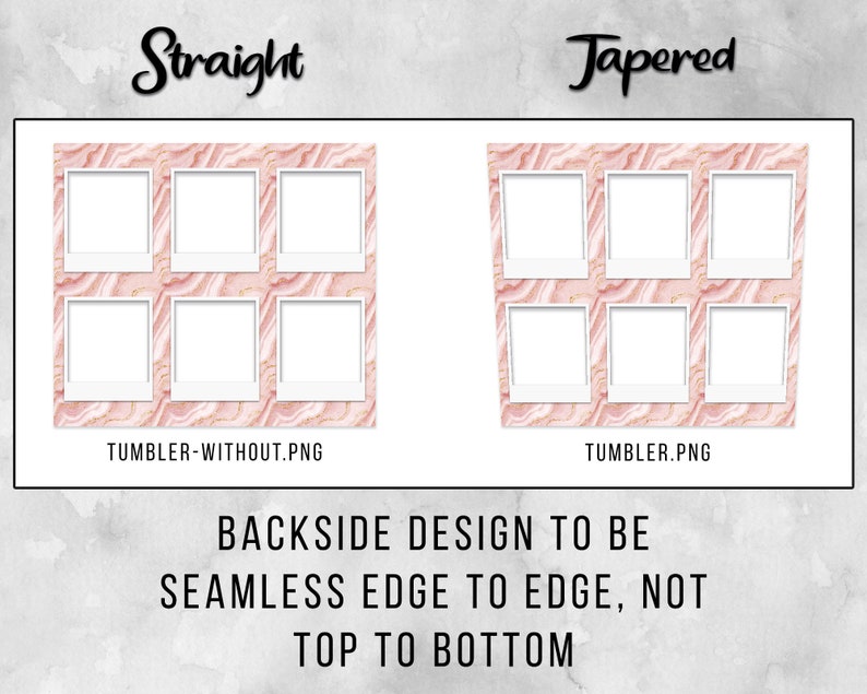 Rose Gold Marble Glitter Abstract Photo Frame Tumbler20 Oz - Etsy