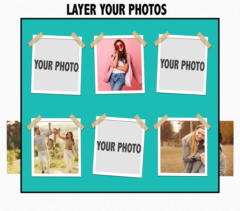 Agate Marble Photo Collage Frame 20oz Skinny Tapered and | Etsy