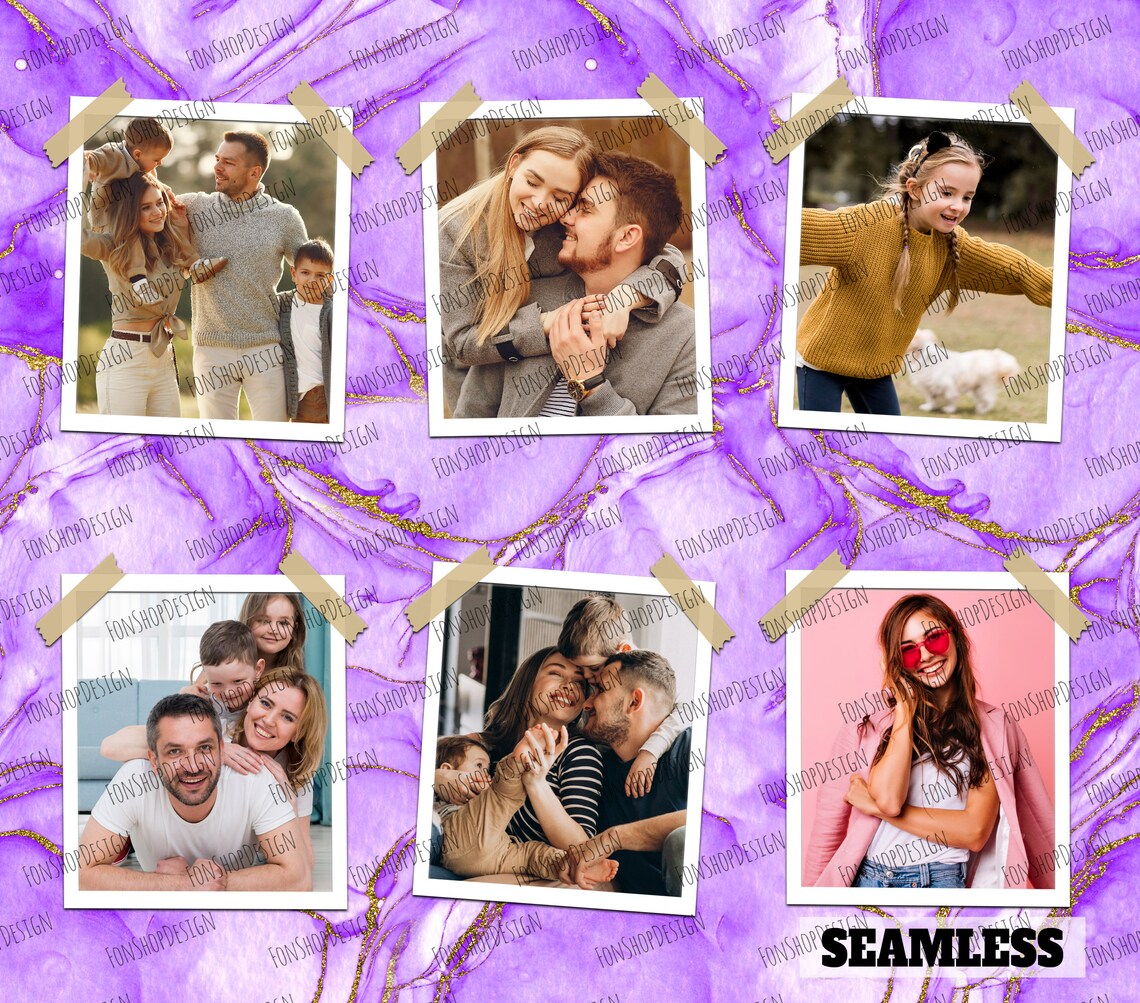 Purple Alcohol Ink Photo Frame 20oz Skinny Tapered & Straight | Etsy