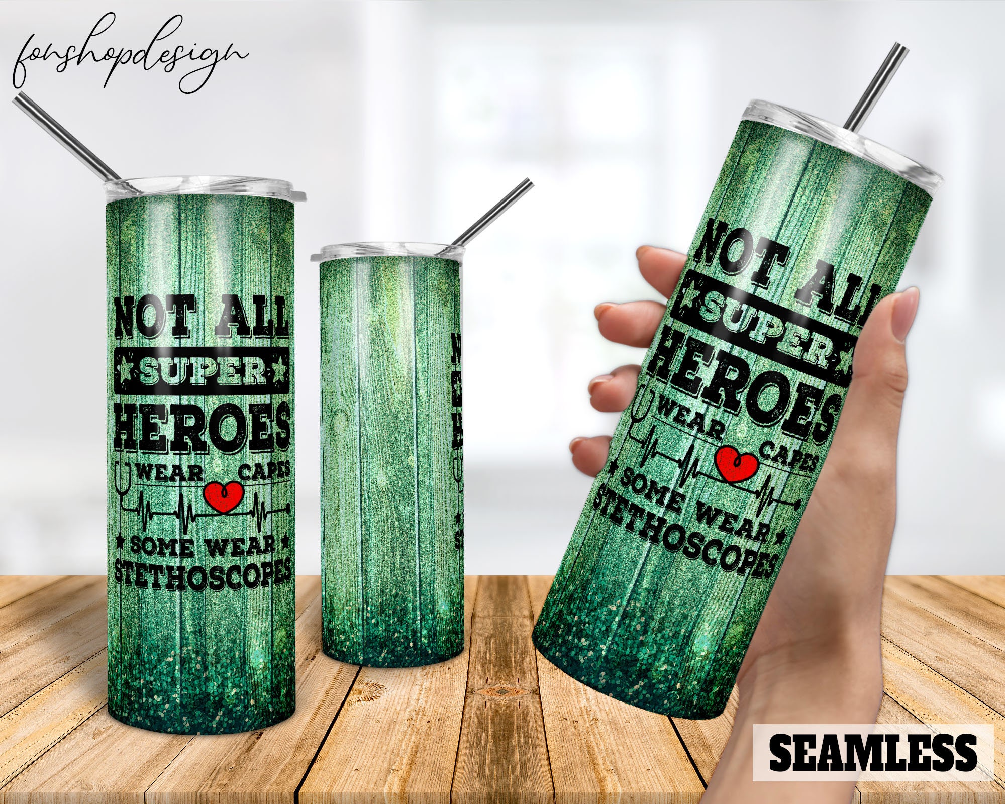 Nurse Super Power Cna Seamless 20oz Skinny Tapered & Straight | Etsy