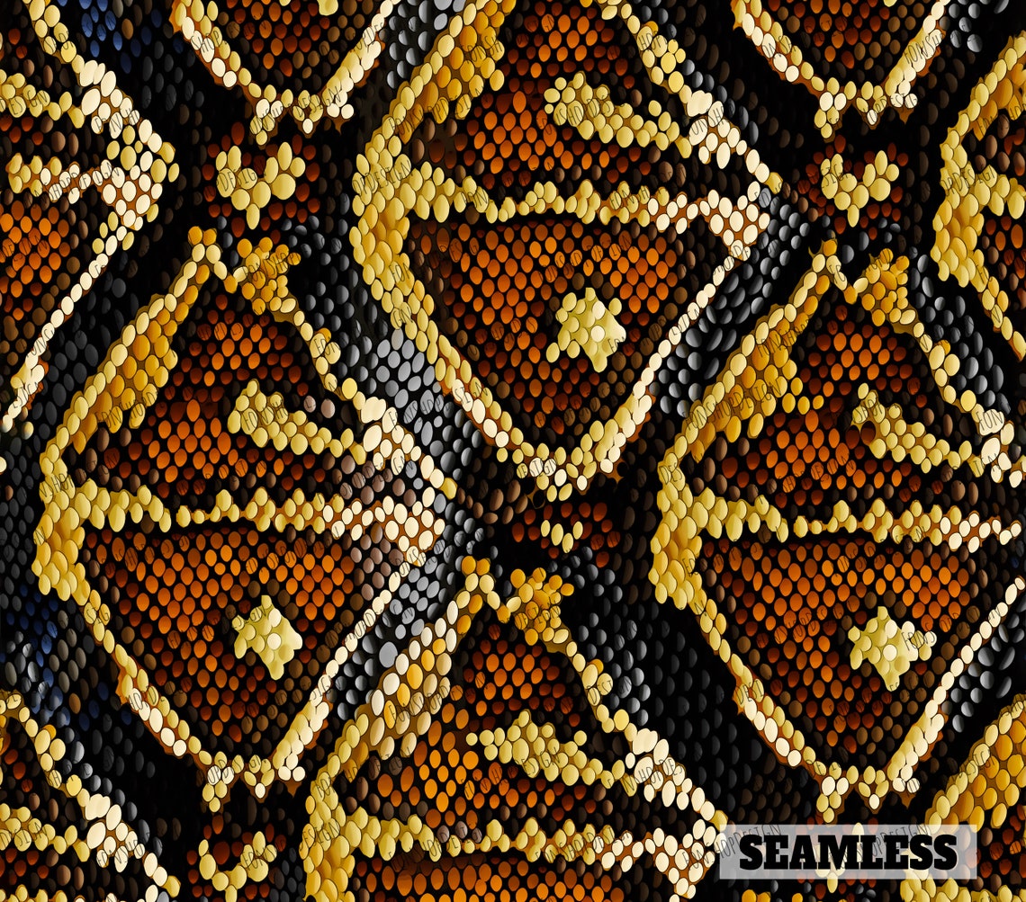 Snake Skin Seamless 20oz Skinny Tapered & Straight Tumbler | Etsy