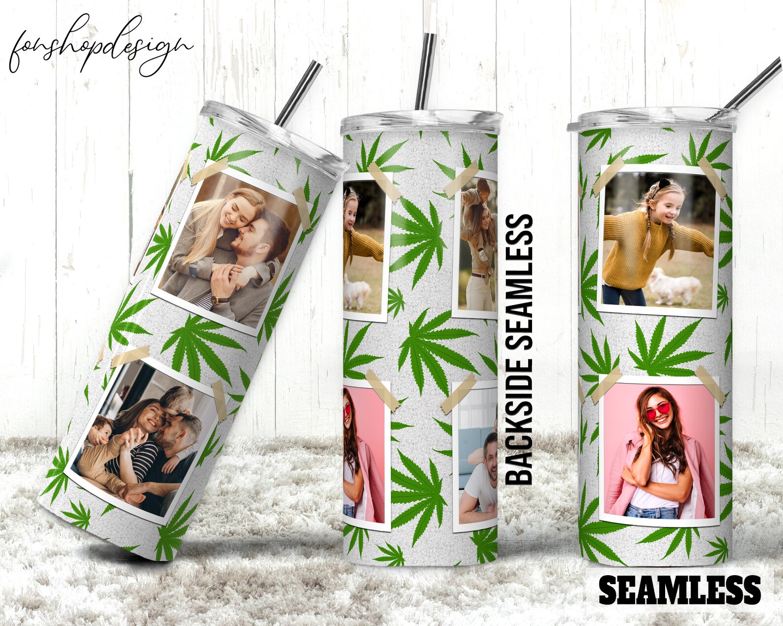 Marijuana Cannabis Photo Frame 20oz Skinny Tapered and - Etsy