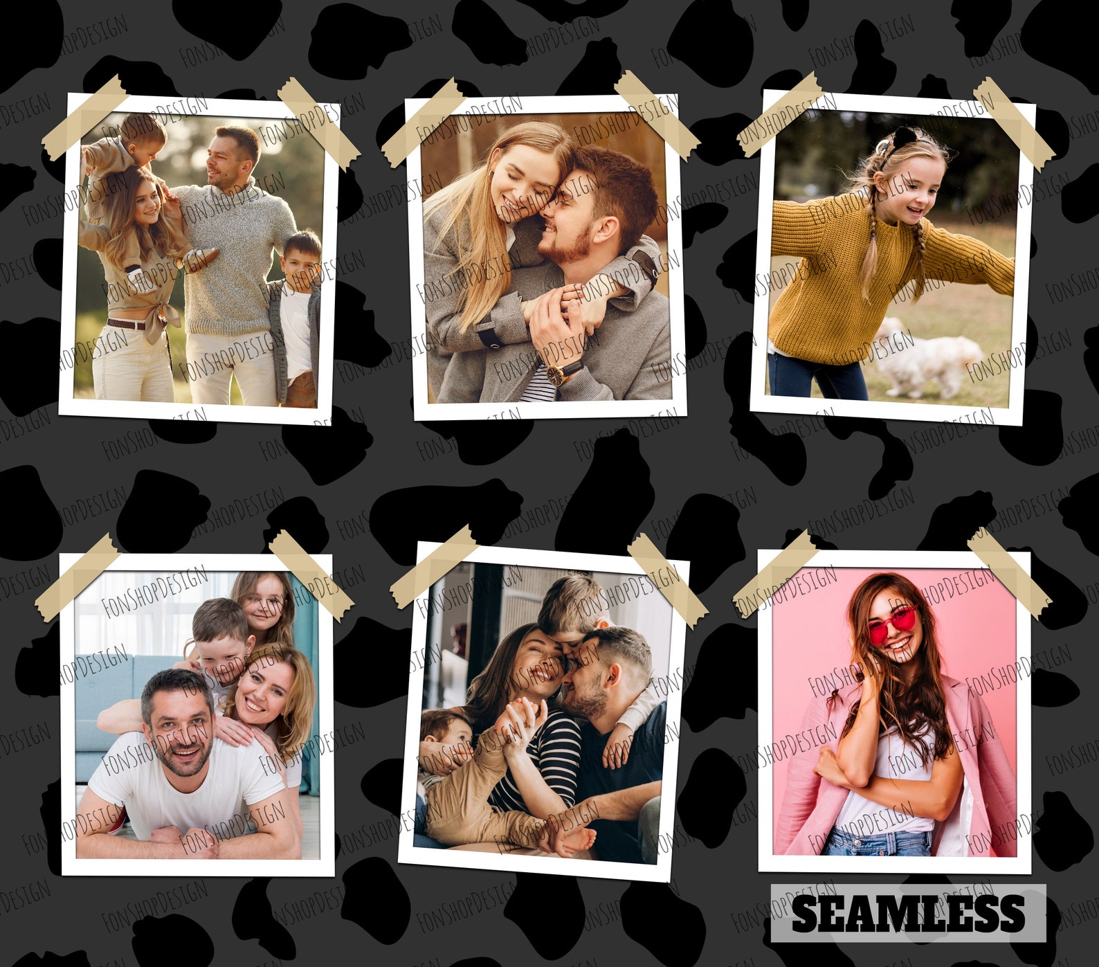 Black Leopard Cheetah Photo Frame 20oz Skinny Tapered & | Etsy