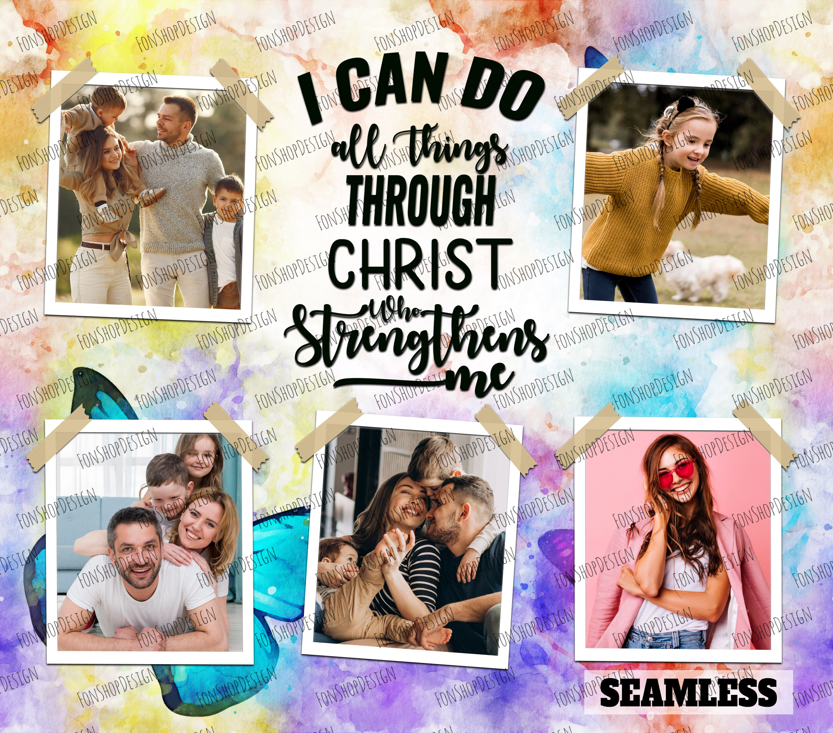 Christian Bible Verse Photo Frame 20oz Skinny Tapered & | Etsy