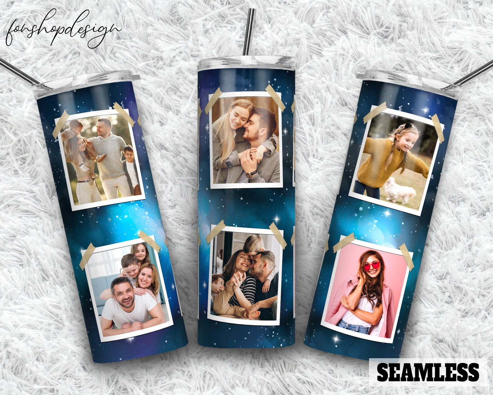 Galaxy Star Photo Collage Frame 20oz Skinny Tapered & Straight - Etsy