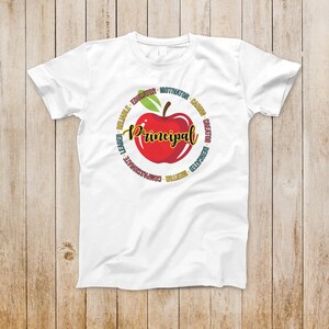 Principal Png, Back to School, Teacher Png, School T-shirts, Gift for ...