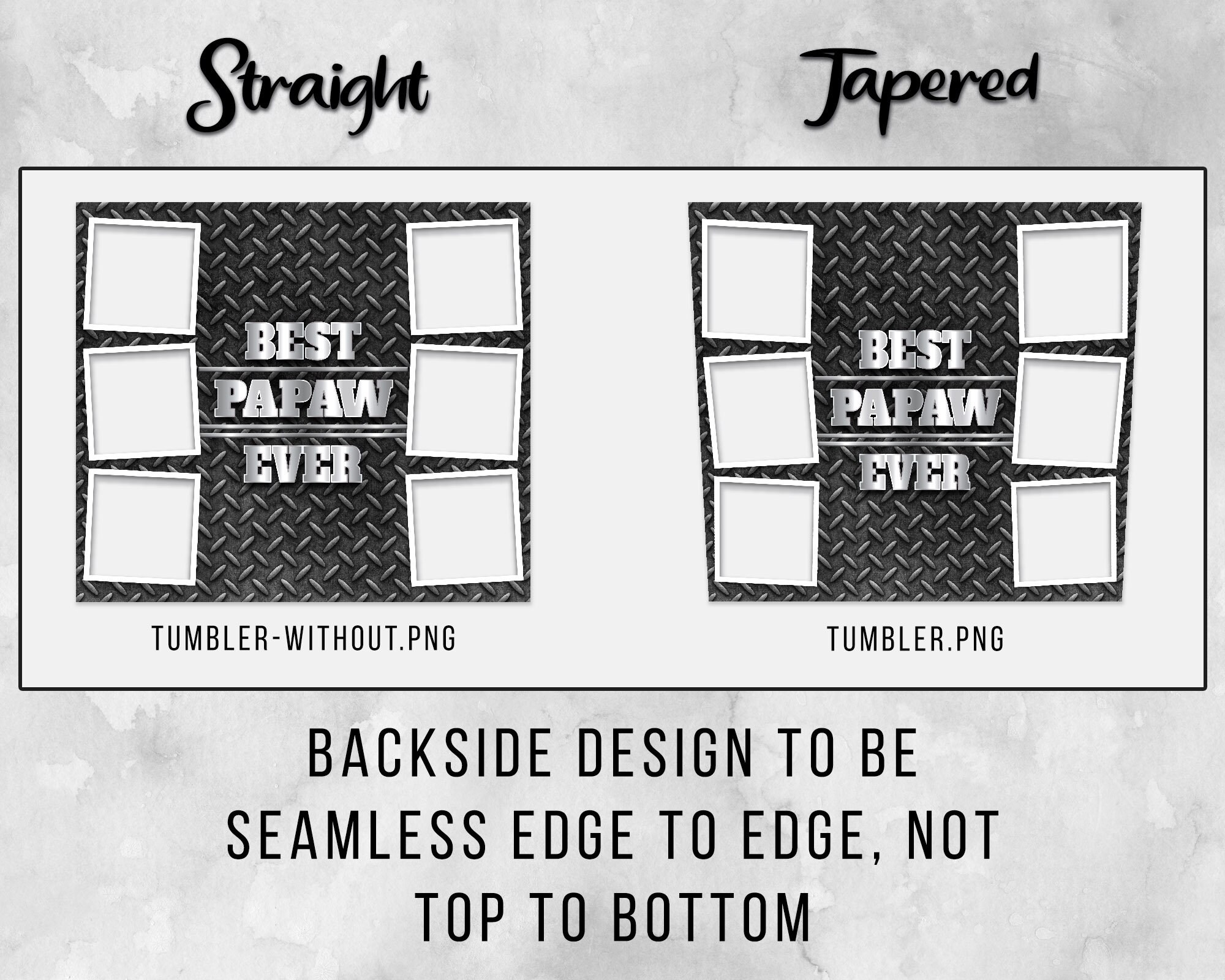 Best Papaw Ever Tumbler Picture Photo Frame 20oz Tumbler - Etsy