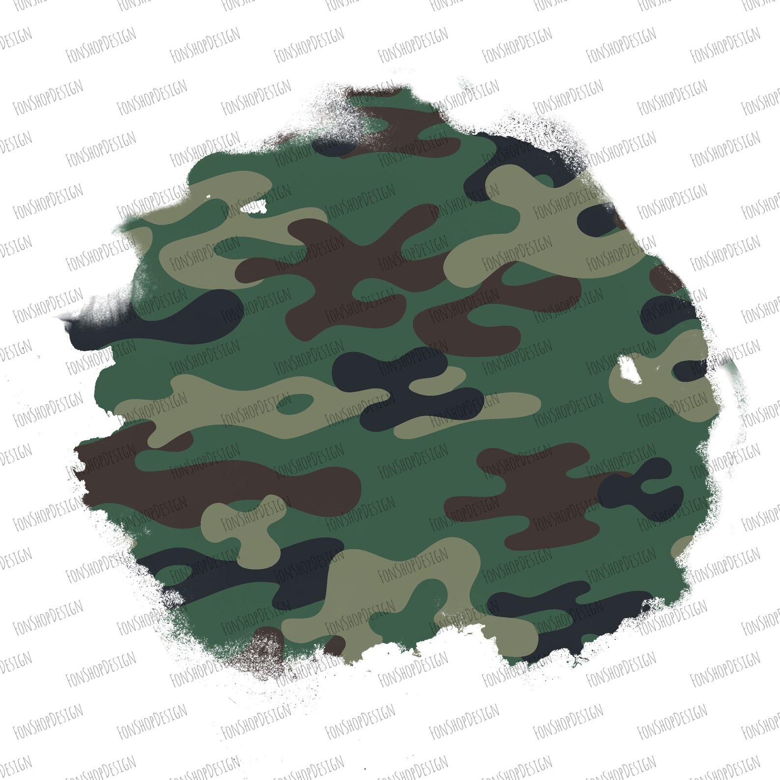 Camoflauge Background Png Splash Blank Sublimation Camo | Etsy