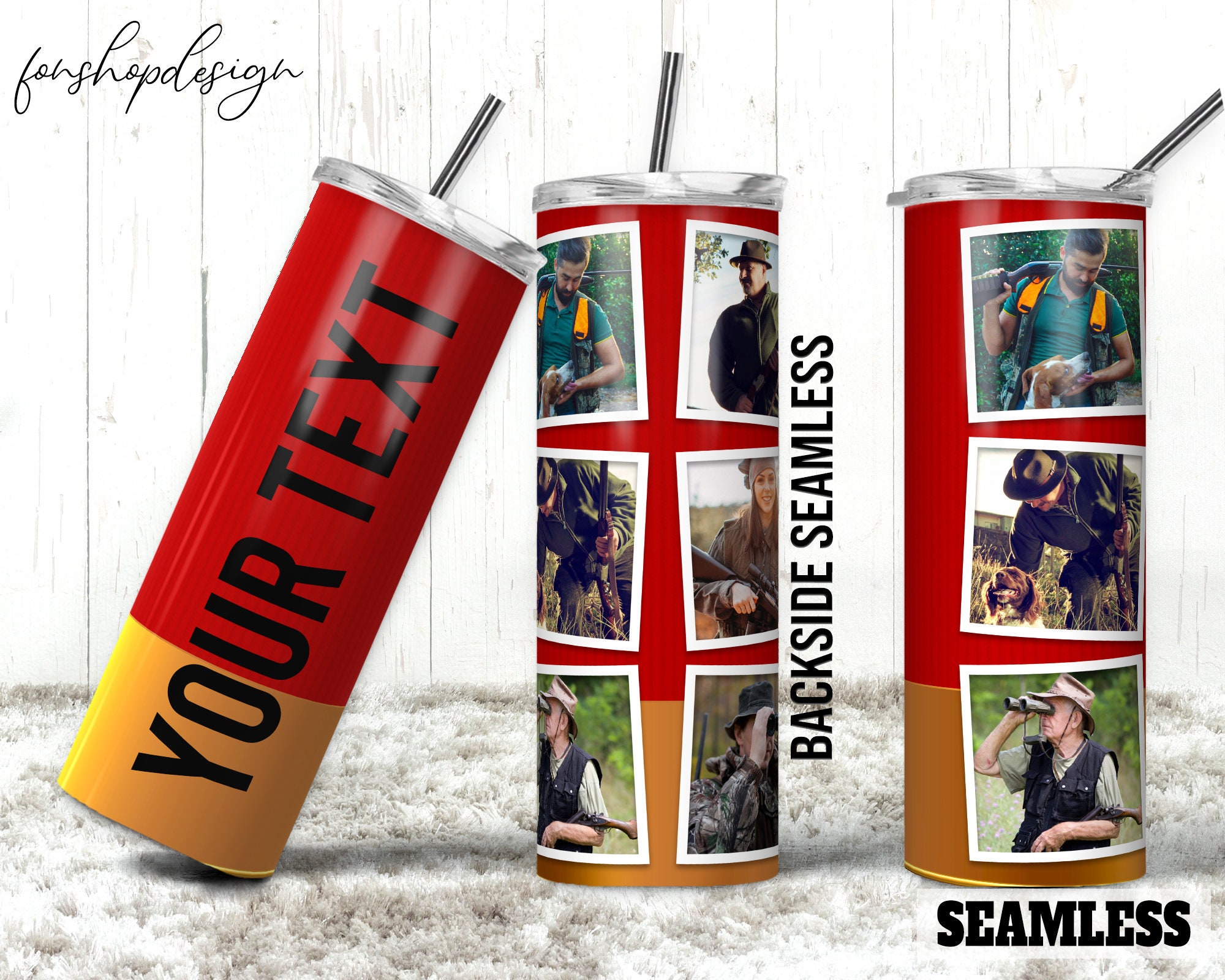 Shotgun Shell Tumbler Picture Photo Frame 20 Oz Tumbler - Etsy