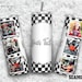 Race Tumbler, Checked Flag, Photo Frame Tumbler, 20 Oz Tumbler, Skinny ...