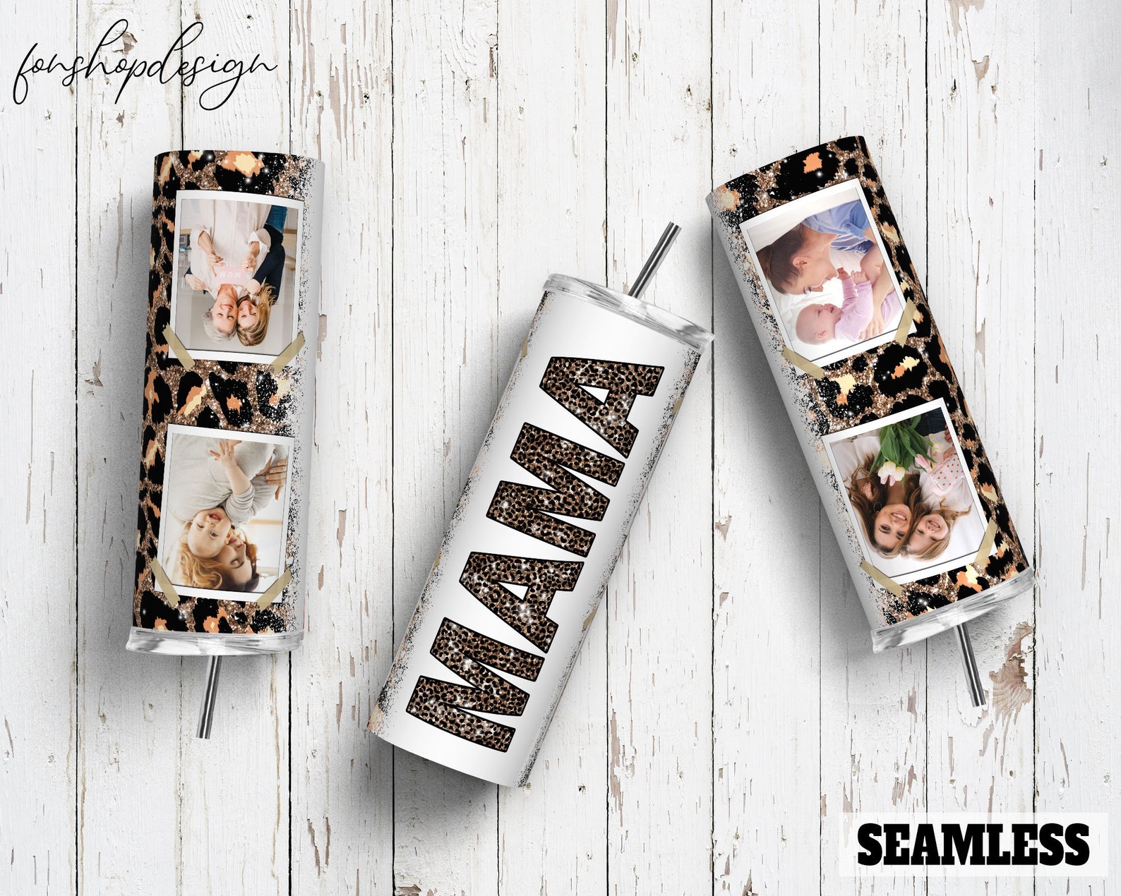 Mama Photo Frame 20oz Skinny Tapered & Straight Tumbler - Etsy