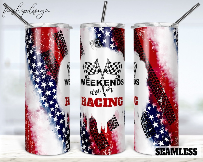 Weekends Are for Racing Seamless 20oz Skinny Tapered & - Etsy