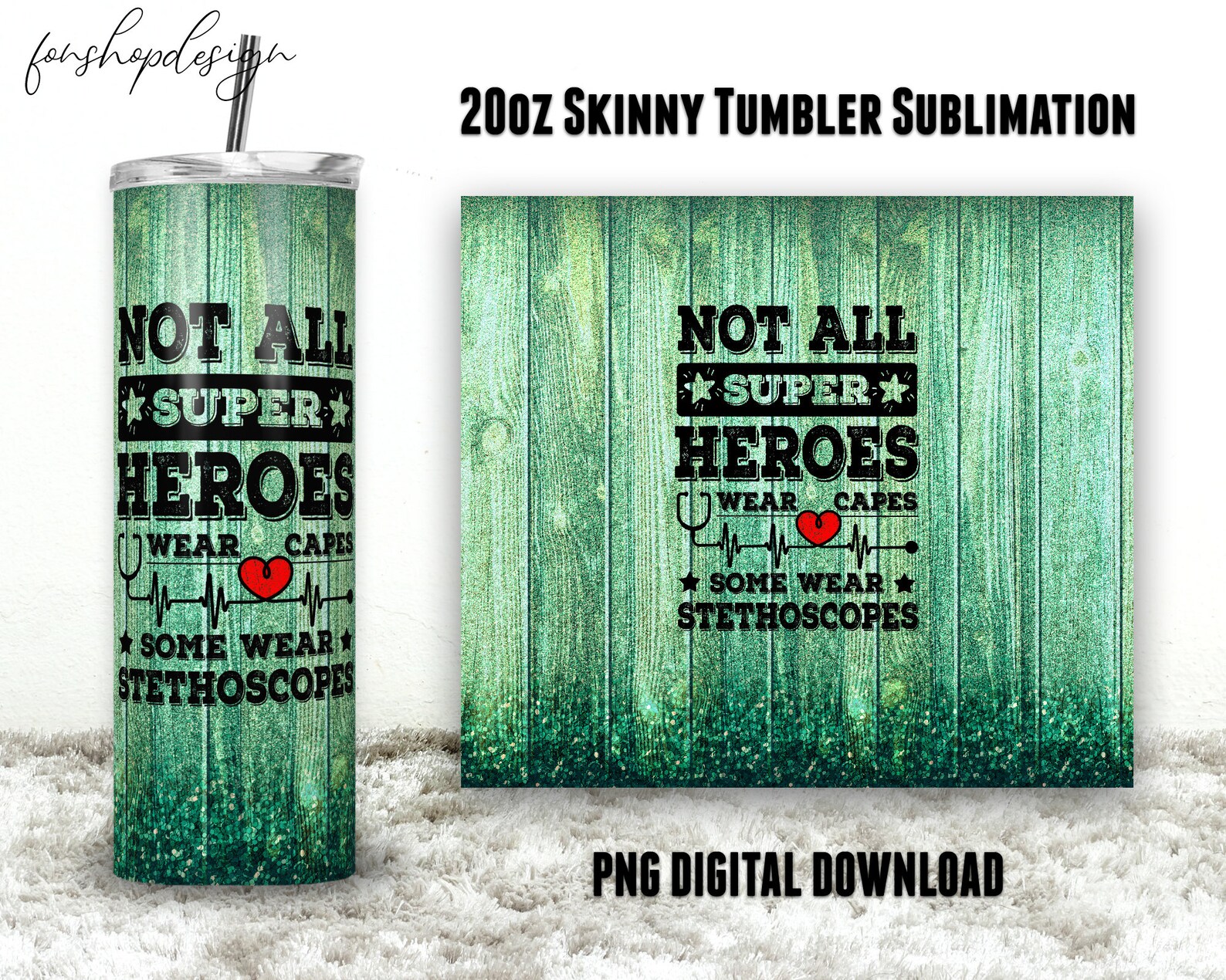 Nurse Super Power Cna Seamless 20oz Skinny Tapered & Straight - Etsy