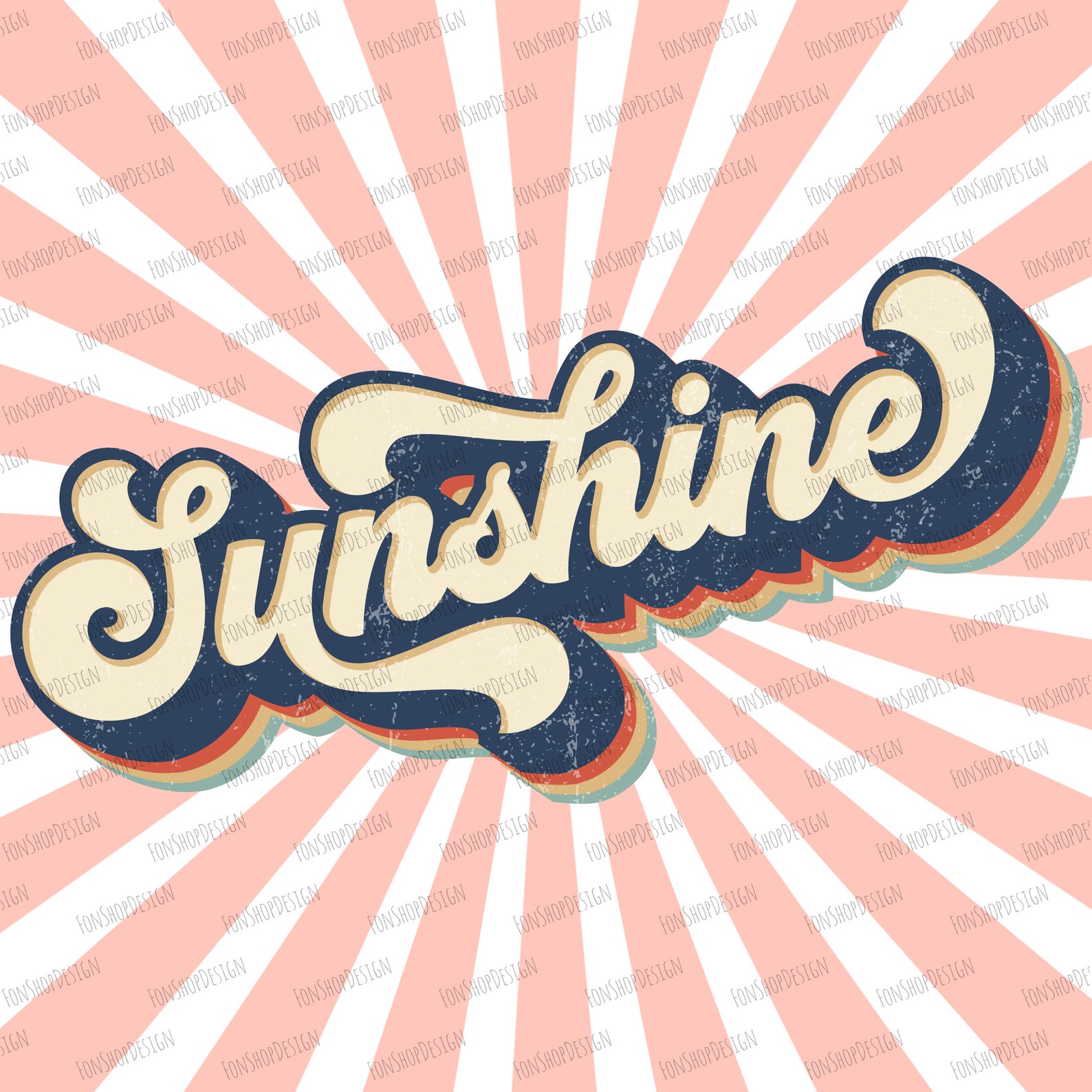 Retro Sunshine Vintage Sublimation Png Hello Summer Png Dog | Etsy