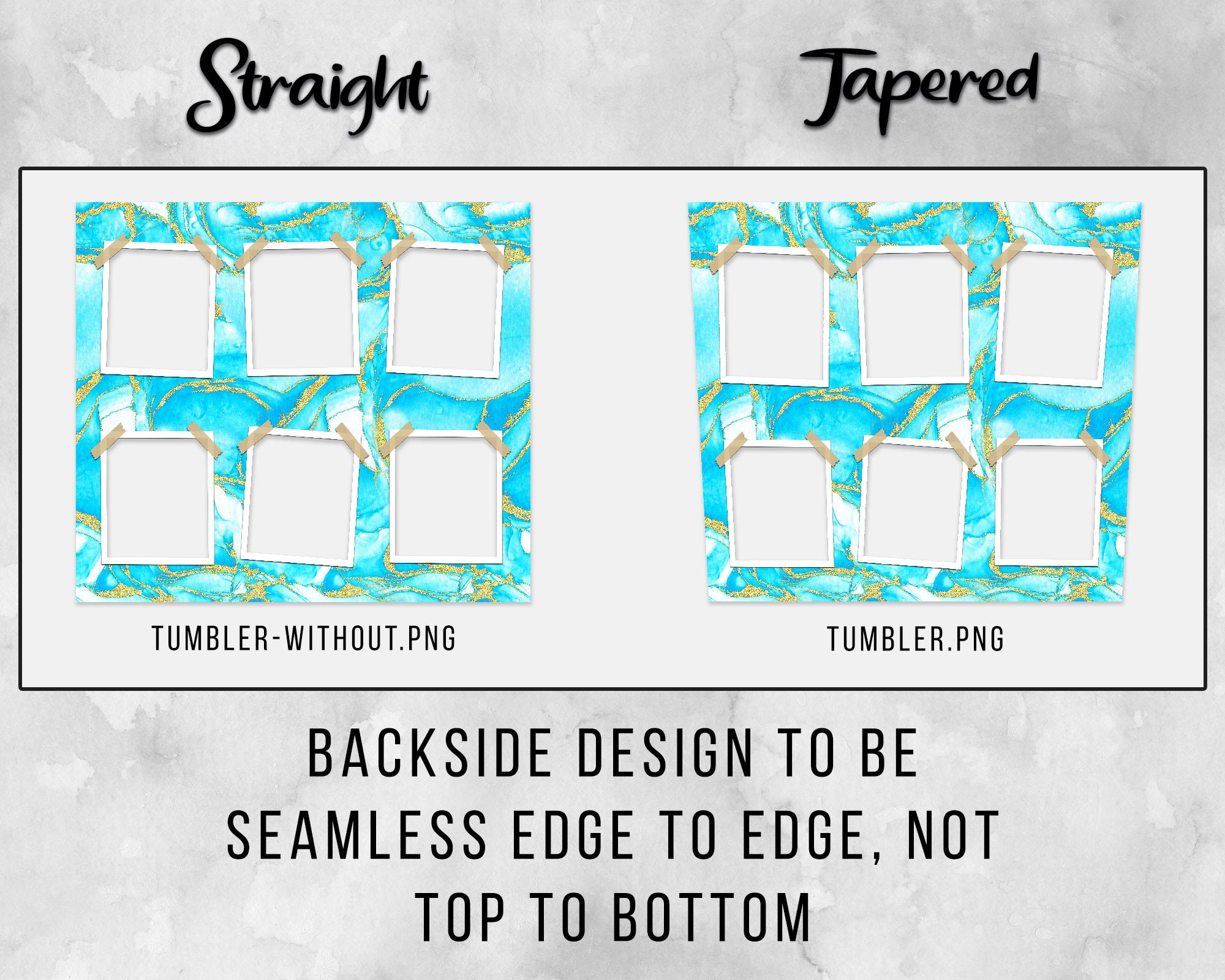 Blue Abstract Alcohol Ink Photo Frame 20oz Skinny Tapered - Etsy