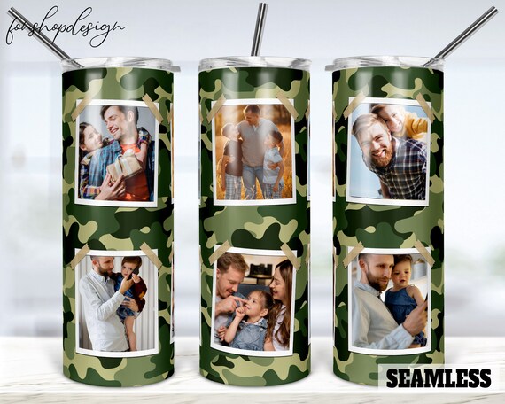 Soldier Military Camouflage Combo Photo Frame 20oz Skinny - Etsy