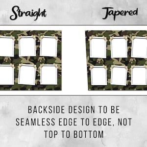 Camouflage Camo Photo Frame 20oz Skinny Tapered & Straight | Etsy