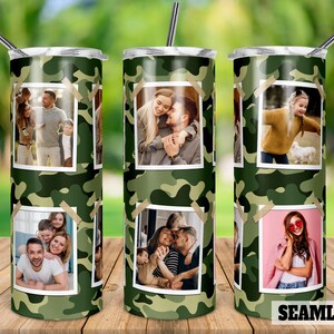 Soldier Military Camouflage Combo Photo Frame 20oz Skinny | Etsy