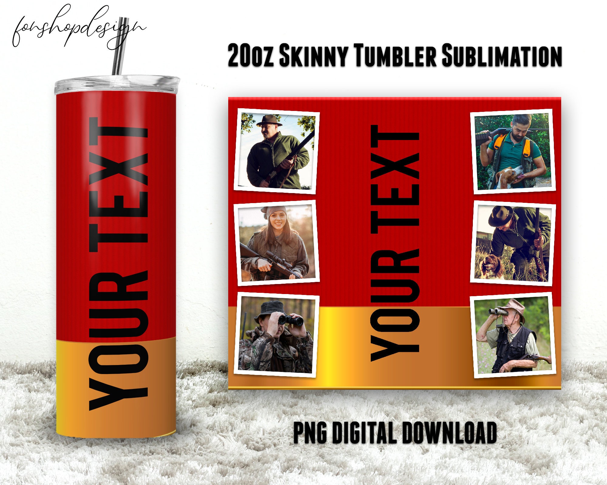 Shotgun Shell Tumbler Picture Photo Frame 20 Oz Tumbler - Etsy